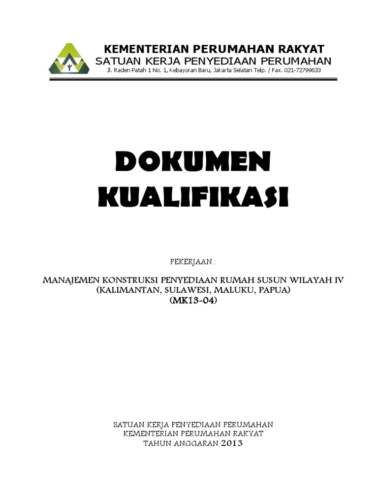Dokumen Kualifikasi | PDF