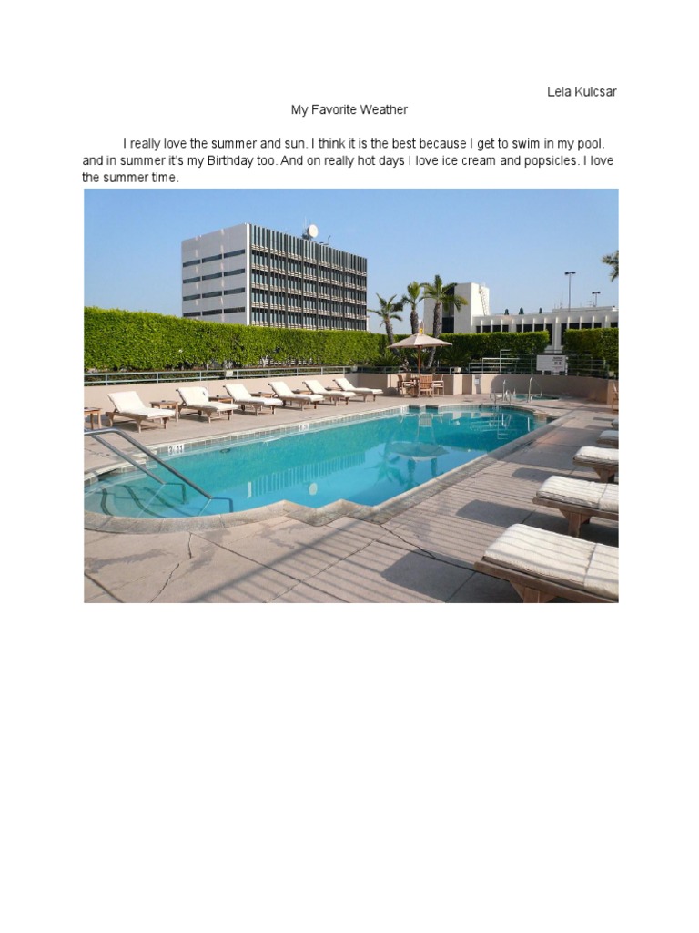 My Favorite Weather | PDF