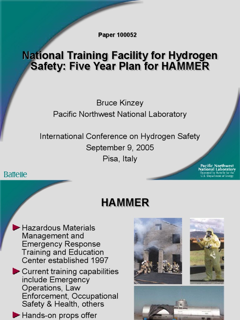 Hydrogen Safety Training Five-Year Plan | PDF | Firefighter | Emergency
