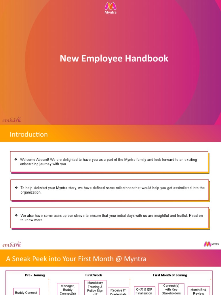Embark - New Employee Handbook | PDF | Business