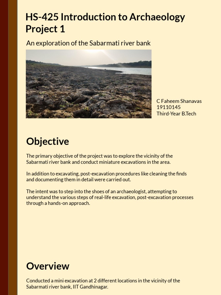 HS-425 Introduction To Archaeology Project 1: An Exploration of The ...