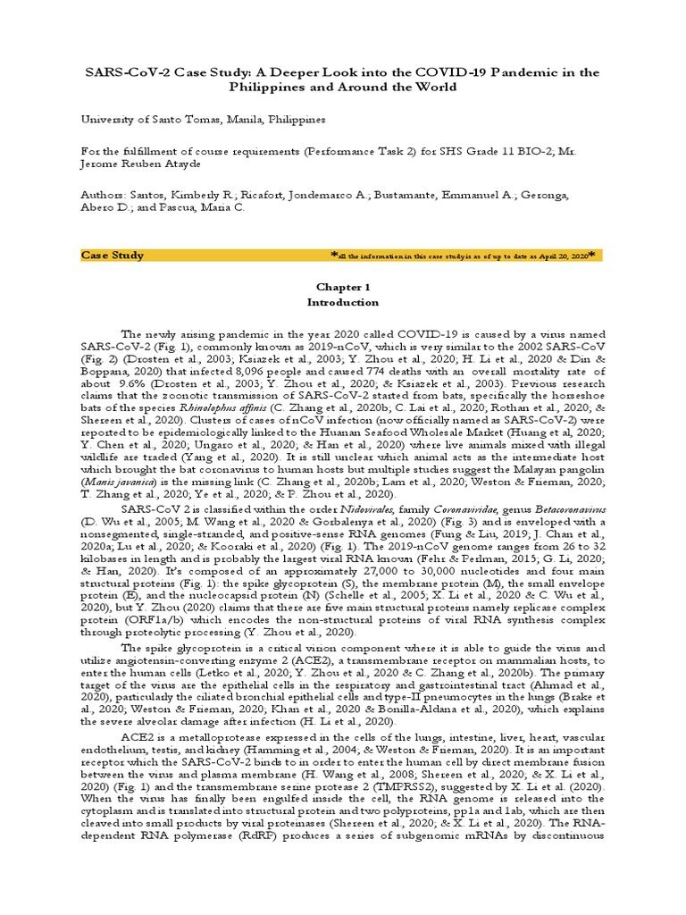 COVID-19 Pandemic Case Study Analysis | PDF | Reverse Transcriptase | Virus