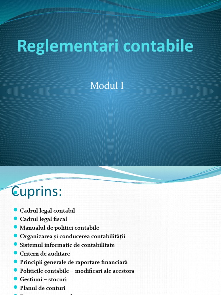 Curs Contabilitate Si Fiscalitate (Modul I) | PDF