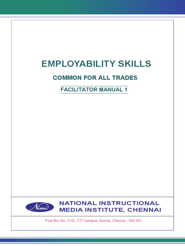 Facilitator Manual | PDF | Learning | Vocational Education