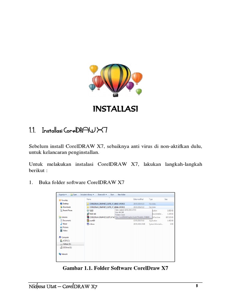 Installasi CorelDRAW X7 | PDF