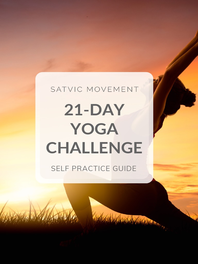 21-Day Yoga Challenge Practice Guide | PDF | Asana | Mind–Body ...