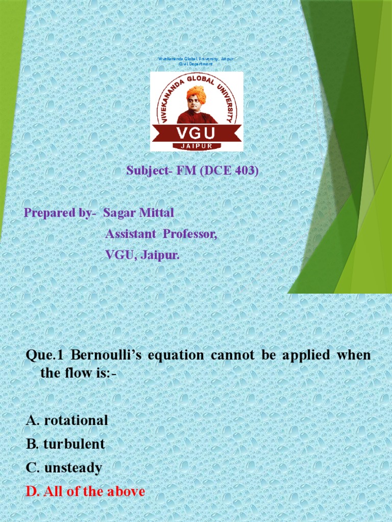 FM PPT 4 | PDF | Fluid Dynamics | Pressure