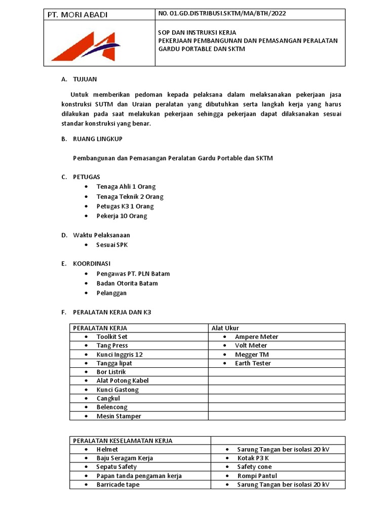GUIDELINES FOR CONSTRUCTION AND INSTALLATION OF PORTABLE SUBSTATIONS AND DISTRIBUTION SYSTEMS | PDF