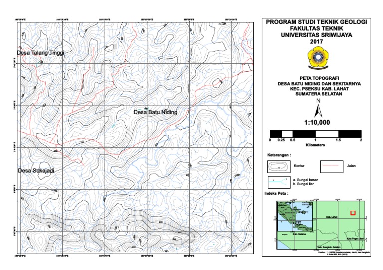 Peta Topografi | PDF