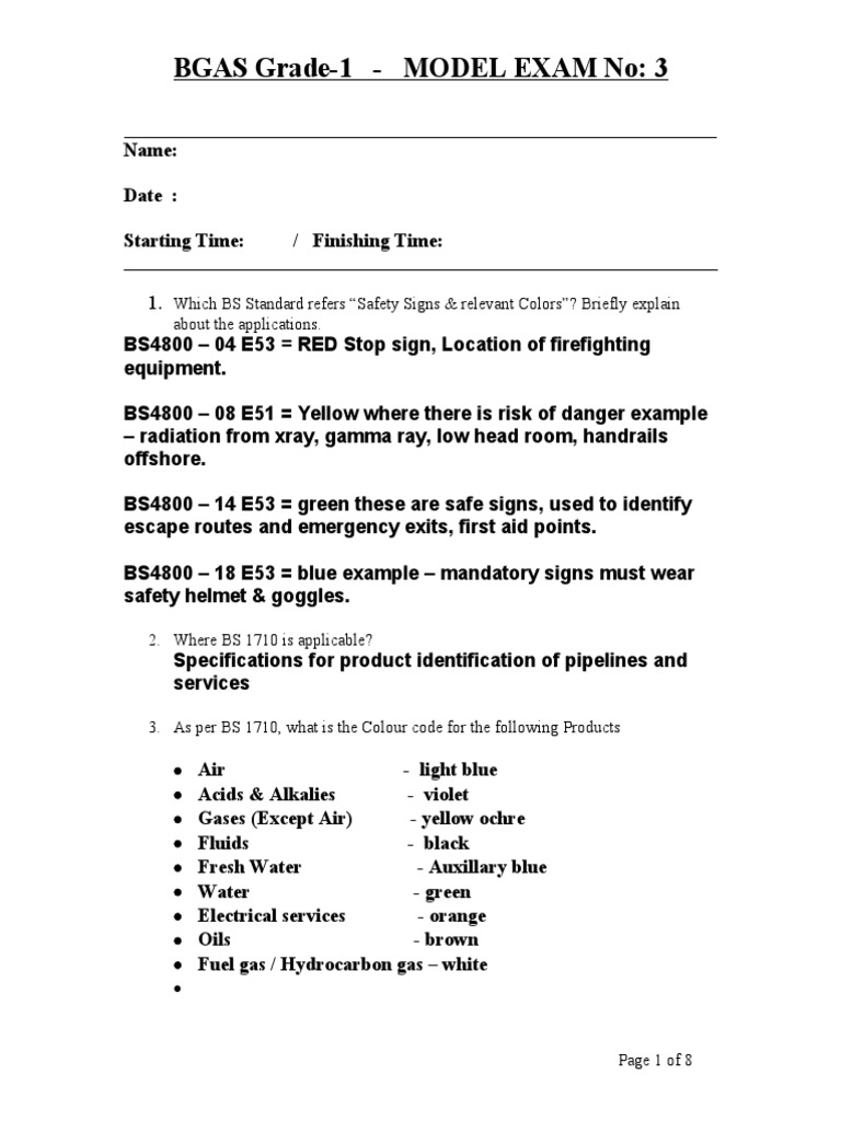 BGAS Grade 1 Exam: Safety & Insulation | PDF | Corrosion | Galvanization
