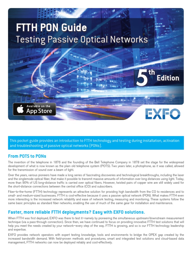 EXFO FTTH Ref-Compressed | PDF | Fiber To The X | Optical Fiber