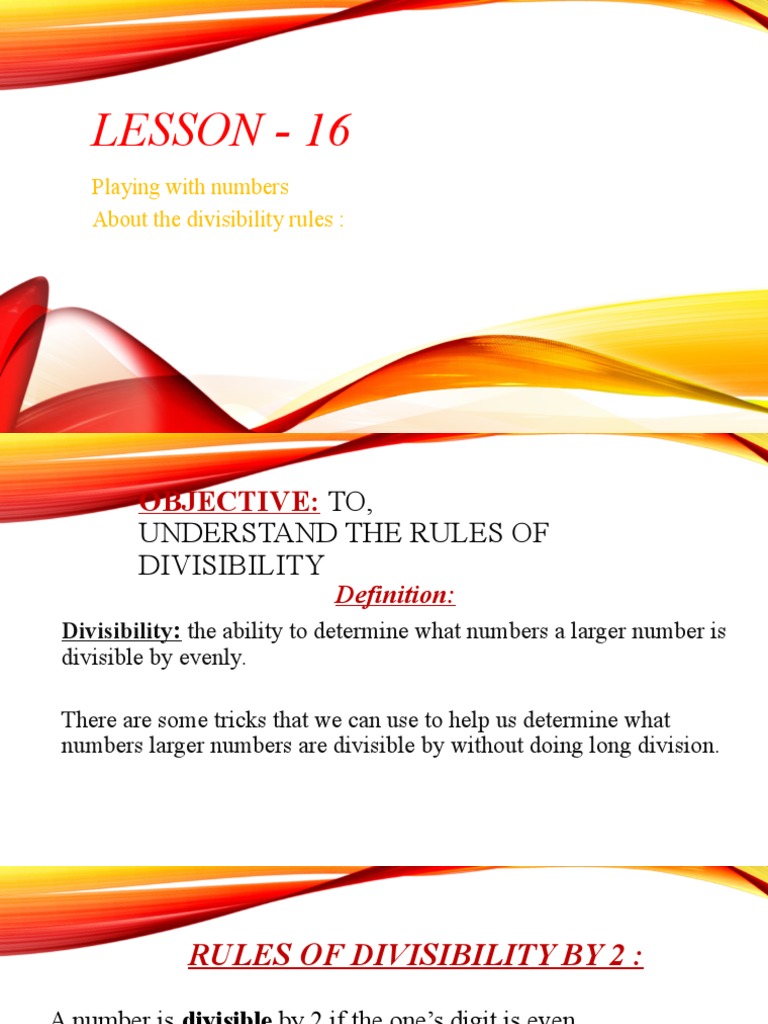 Divisibility Rules | PDF | Mathematics | Arithmetic