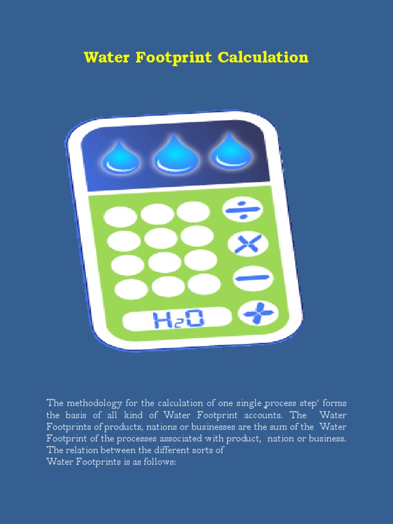 Water Footprint Calculation | PDF | Water | Output (Economics)