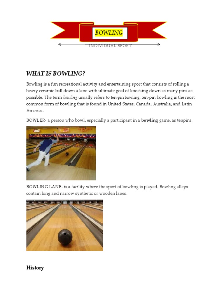 What Is Bowling? | Download Free PDF | Individual Sports | Leisure