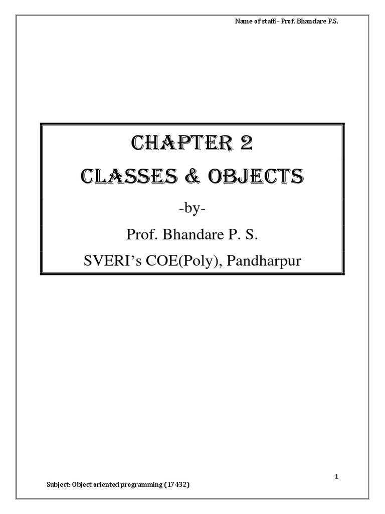 Chapter 2 Pdf Class Computer Programming Parameter Computer 2202