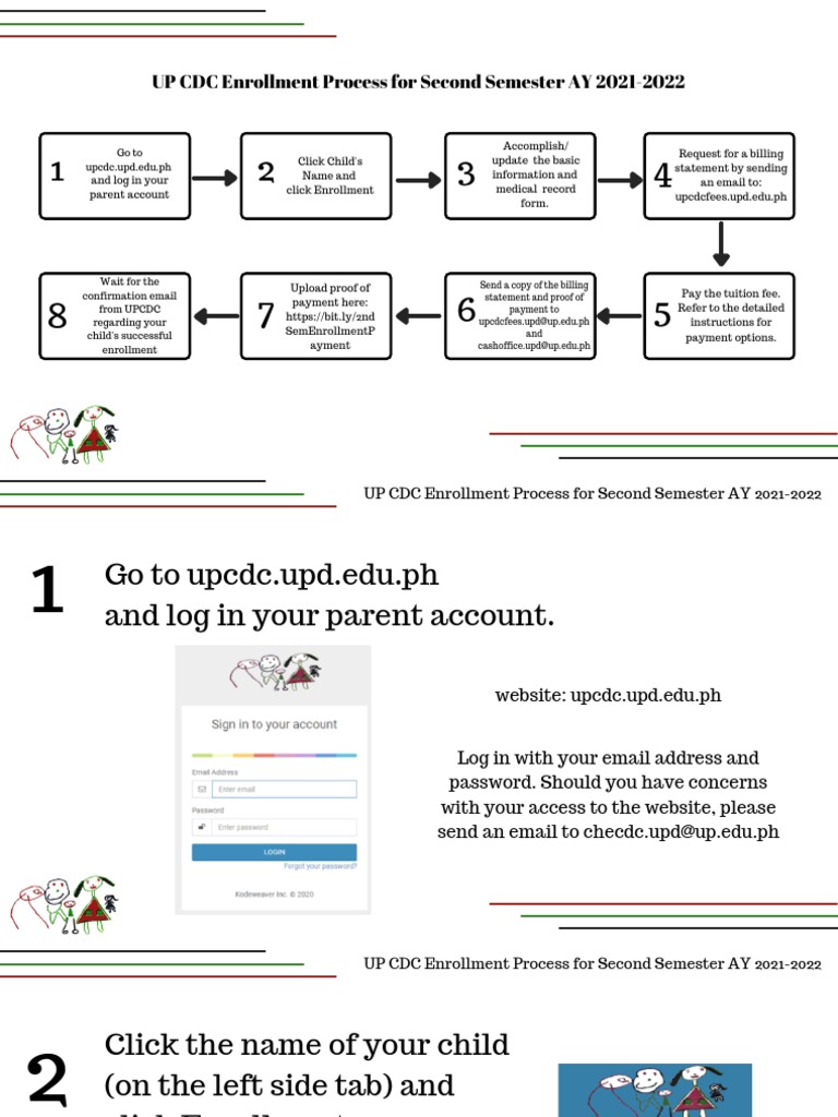 UP CDC Enrollment Process For Second Semester AY 2021 2022 | PDF ...
