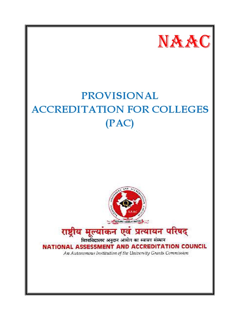 Provisional Accreditation For Colleges PAC Manual | PDF | Evaluation ...