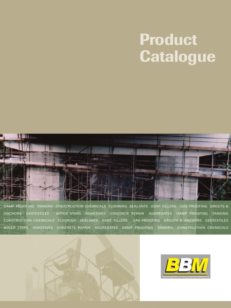 Construction Chemicals Information | PDF | Iso 9000 | Building Materials