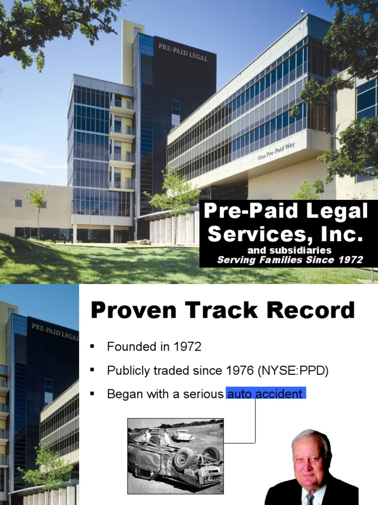 Pre-Paid Legal Services, Inc.: and Subsidiaries Serving Families Since ...