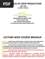 Principles of Crop Production - Introduction Lecture | PDF | Green ...