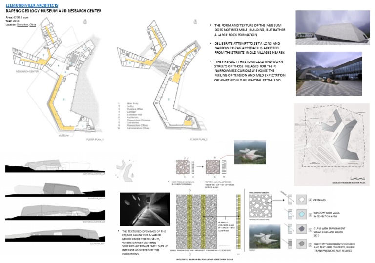 DAPENG GEOLOGY MUSEUM ARCHITECTURAL FORM EMULATES ROCK FORMATIONS | PDF ...
