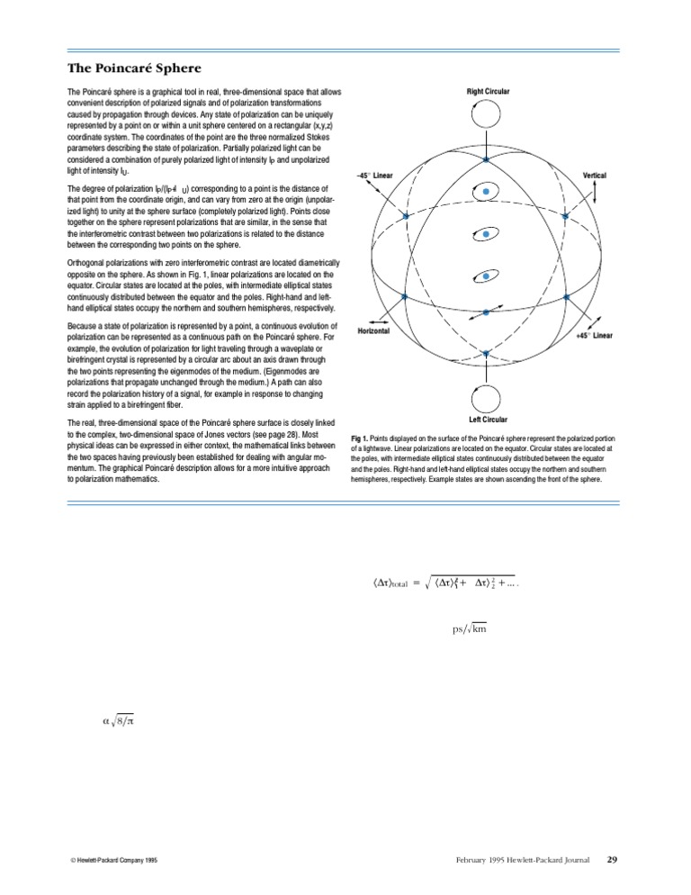 Poincare Sphere | PDF