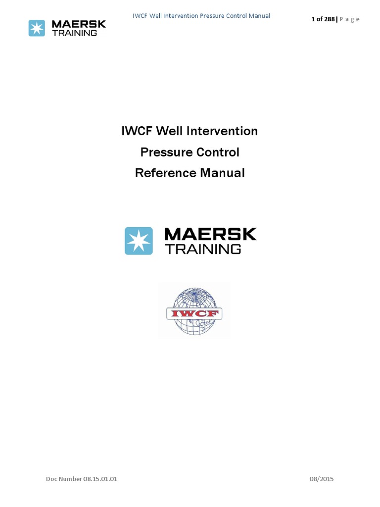 IWCF Well Intervention Classroom Manual - Latest6th June | PDF ...