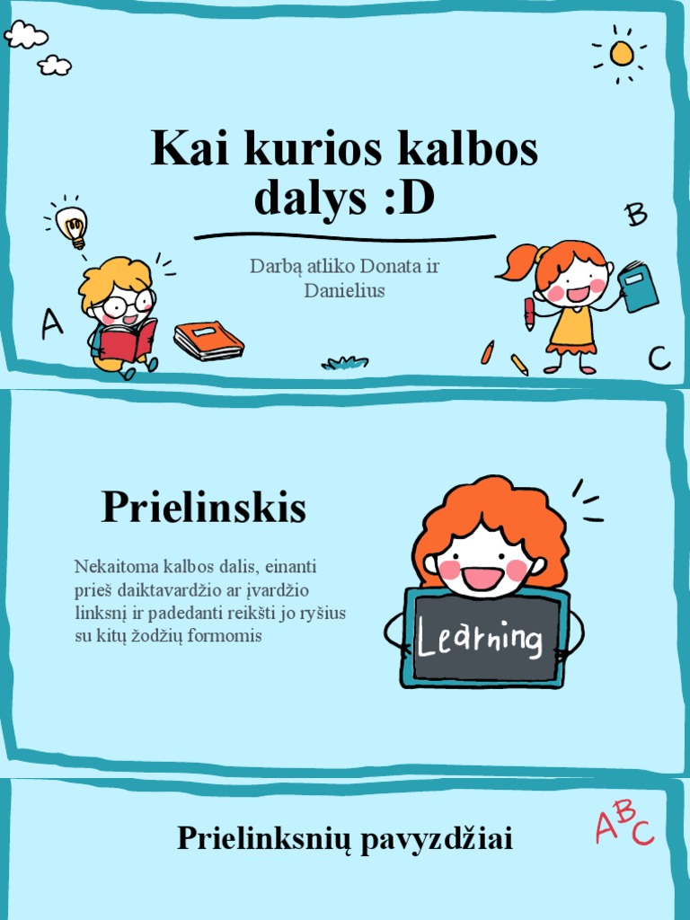 Kalbos Dalys | PDF