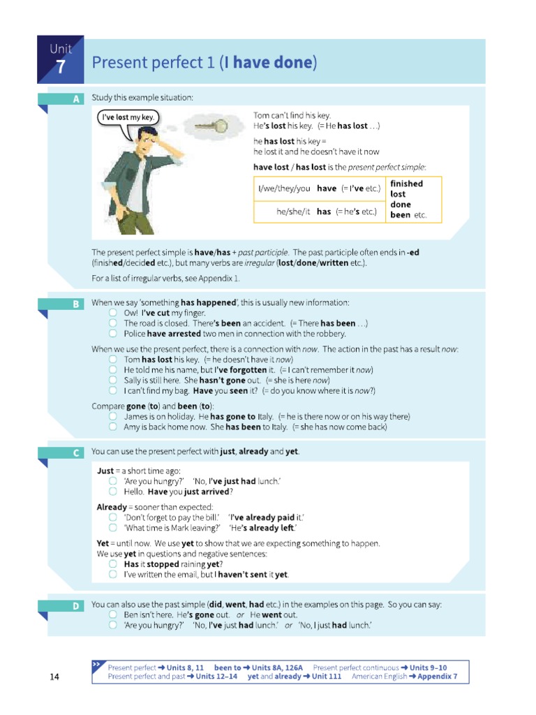 Unit 7 Present Perfect 1 - I Have Done | PDF
