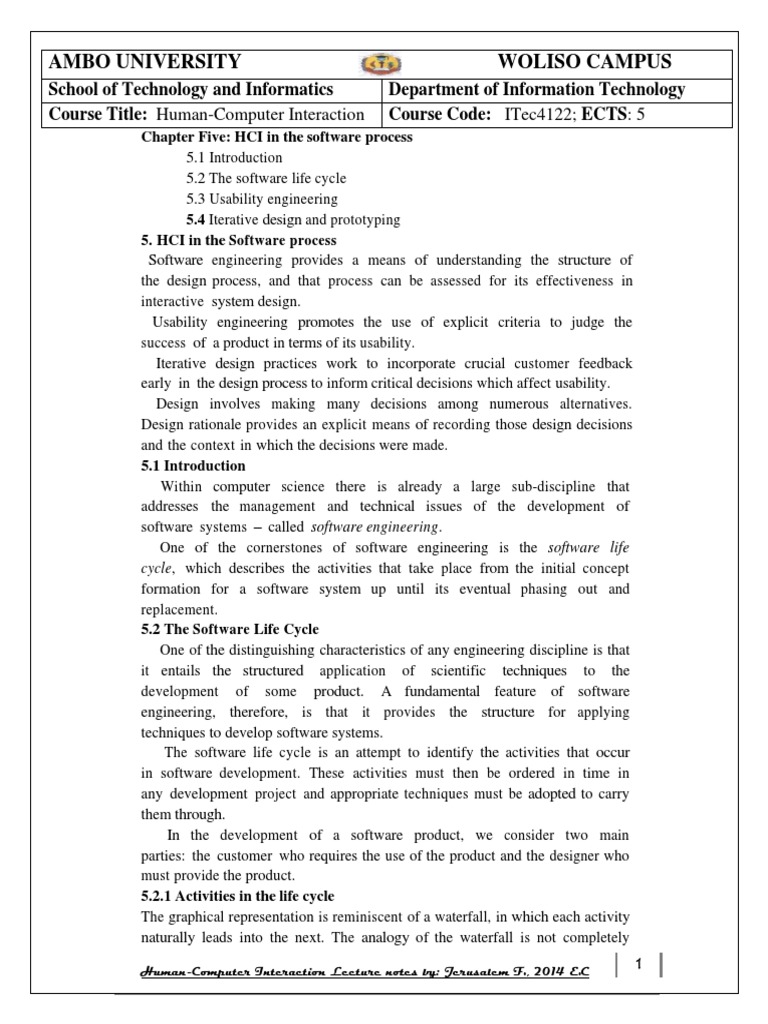 Ambo University Woliso Campus | Download Free PDF | Usability ...