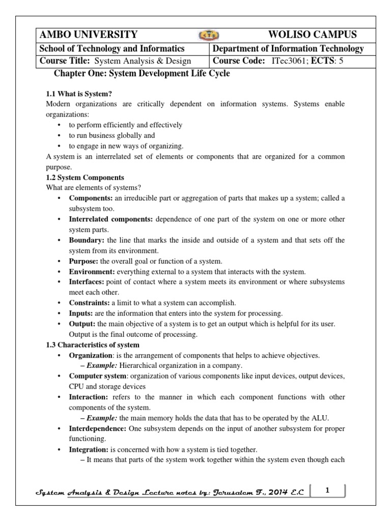 Sad CH 1 | PDF | Software Development Process | System