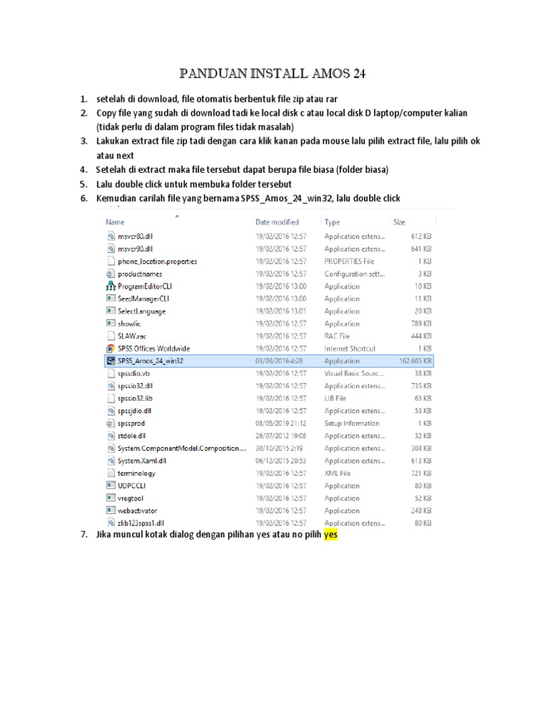Panduan Install Amos 24 | PDF