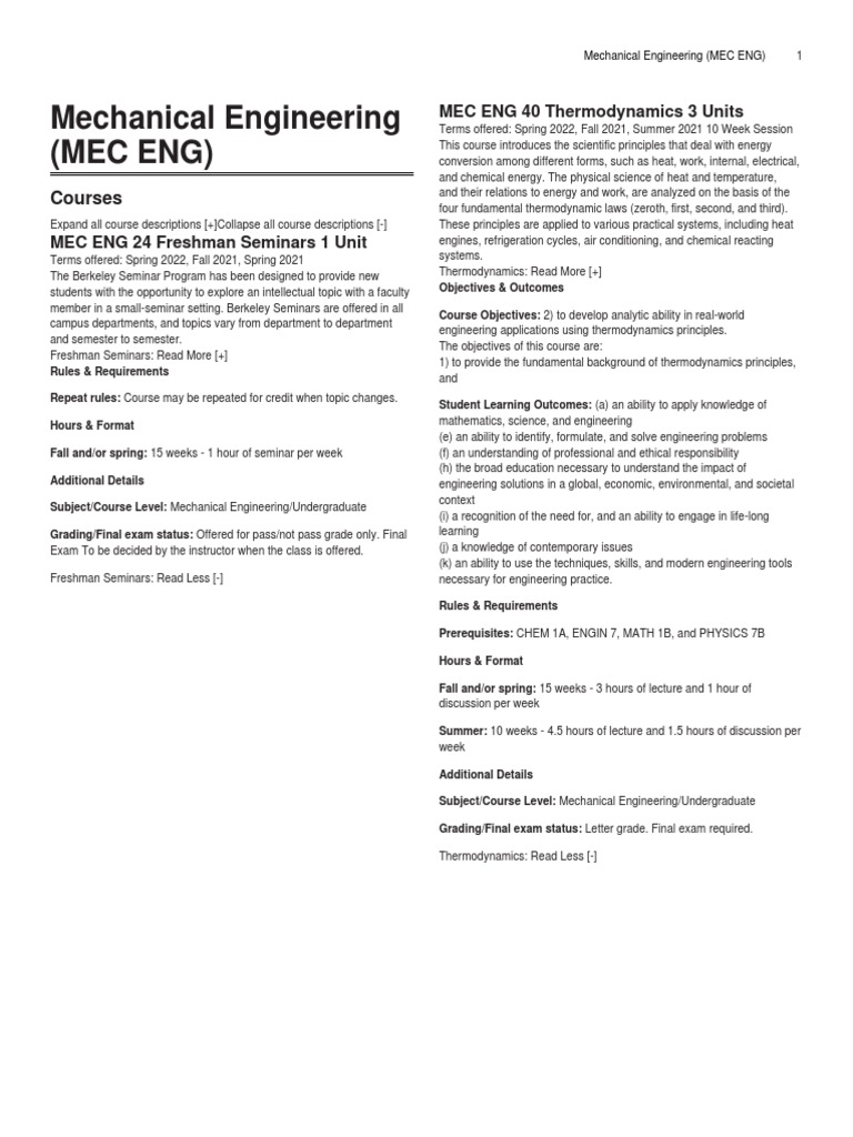 Mec Eng | PDF | Deformation (Engineering) | Elasticity (Physics)