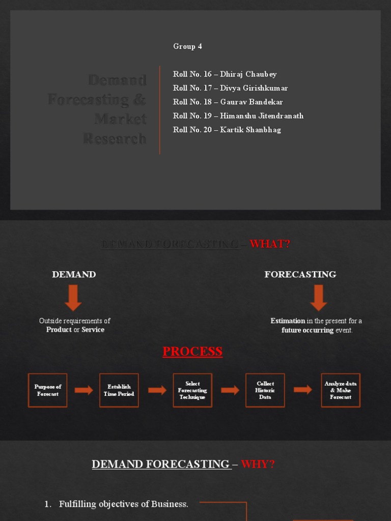 Group 4 Demand Forecasting and Market Research | Download Free PDF ...