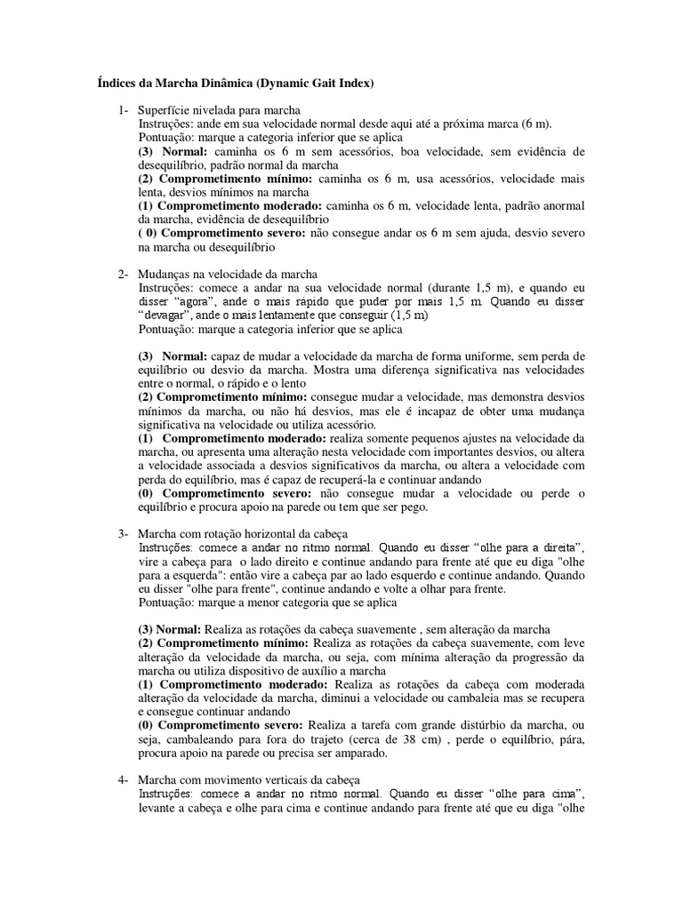 Avaliação da Marcha Dinâmica através do Índice de Marcha Dinâmica ...