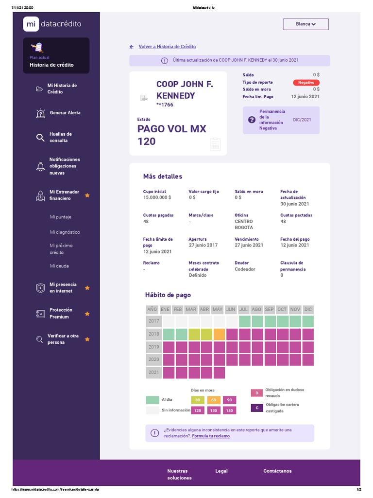 Cuenta Cerrada JFK - Blanca Ariza | PDF | Crédito | Finanzas y ...
