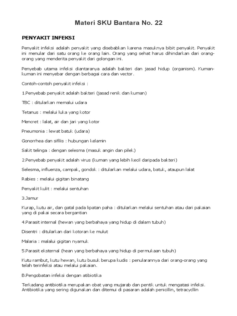 Materi SKU Bantara No 22 | PDF