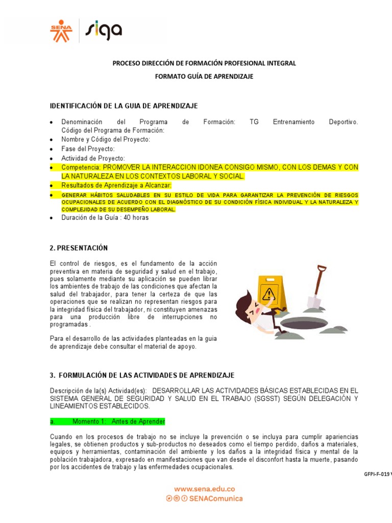 Gfpi-F-019 Guia de Aprendizaje | PDF | Aprendizaje | Evaluación
