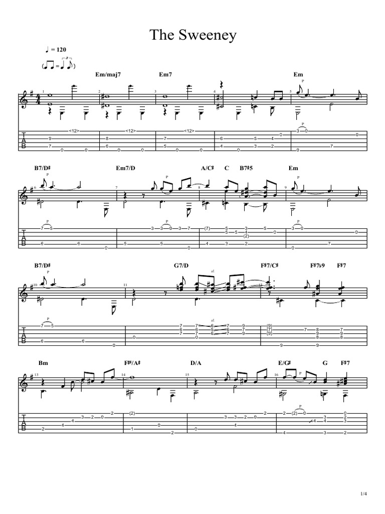 The Sweeney My Arrangement | PDF