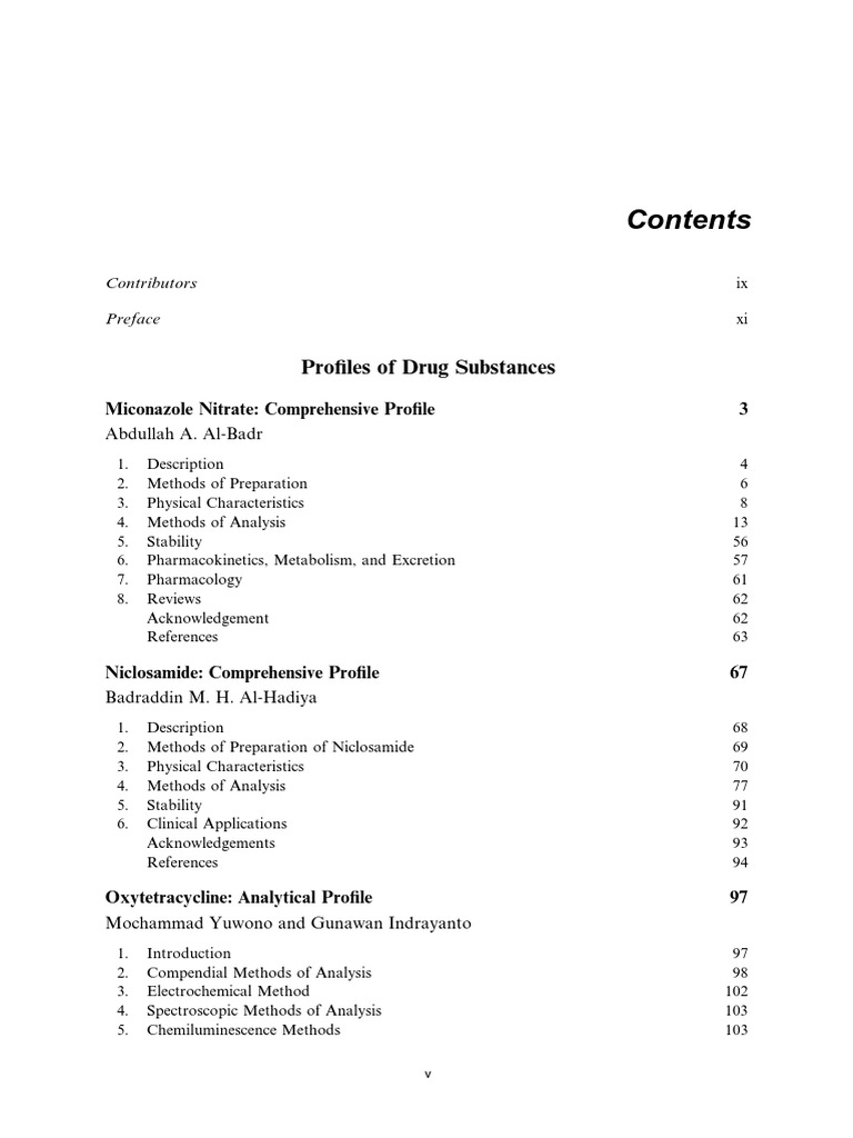 Analytical Profiles of Drug Substances and Excipients, Volume 32 | PDF ...