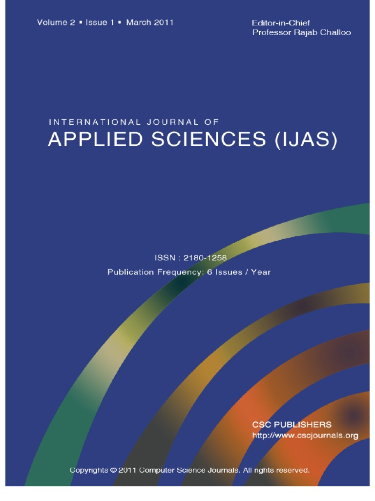 International Journal of Applied Sciences (IJAS) Volume (2) Issue (1 ...
