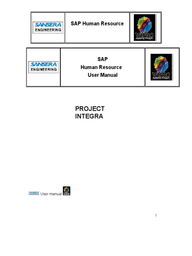 SAP HR Time Management User Manual | PDF | Human Resource Management ...