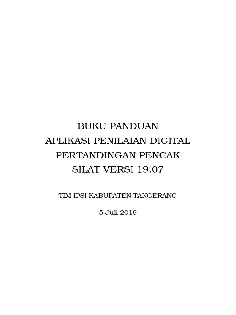 Buku Aplikasi Digital Scoring | PDF