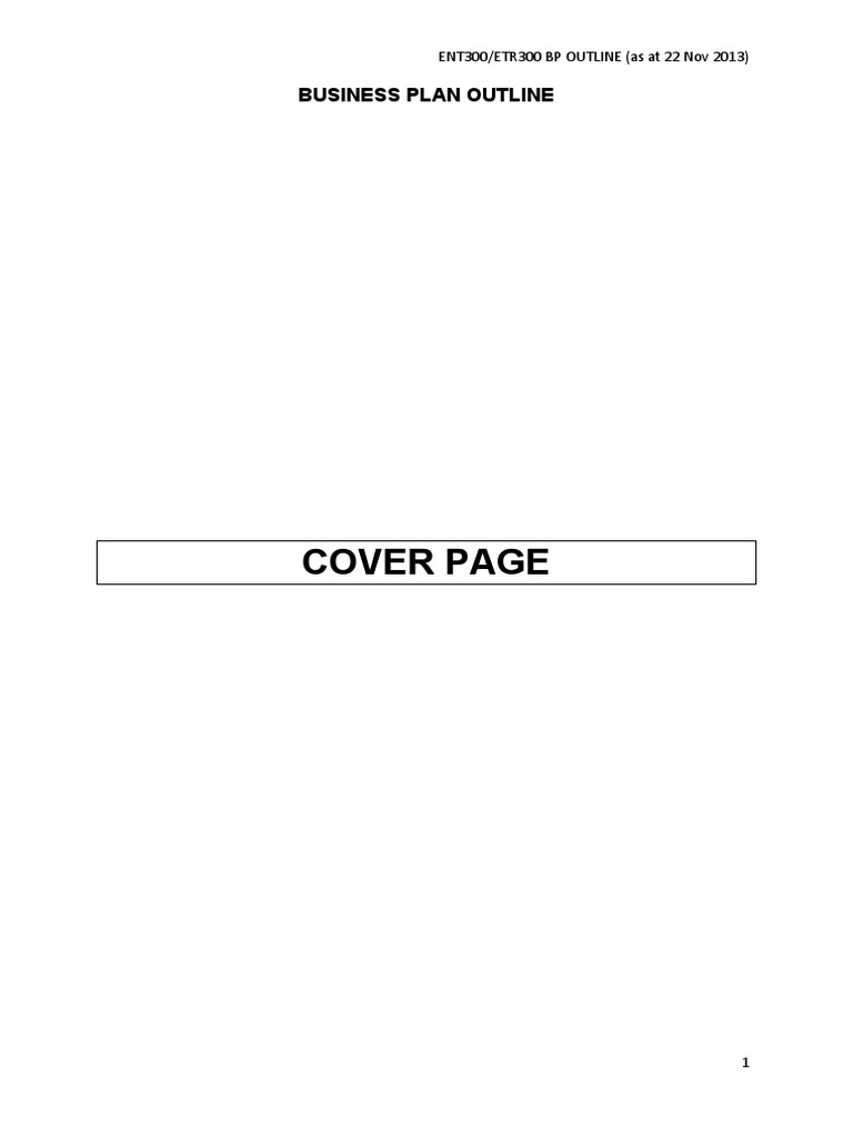 3 Business Plan Template Outline | PDF | Expense | Depreciation