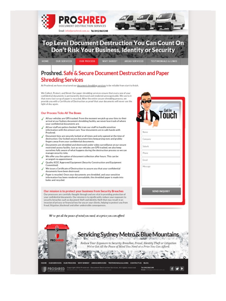 Safe and Secure Document Destruction Services Sydney | PDF | Securities ...