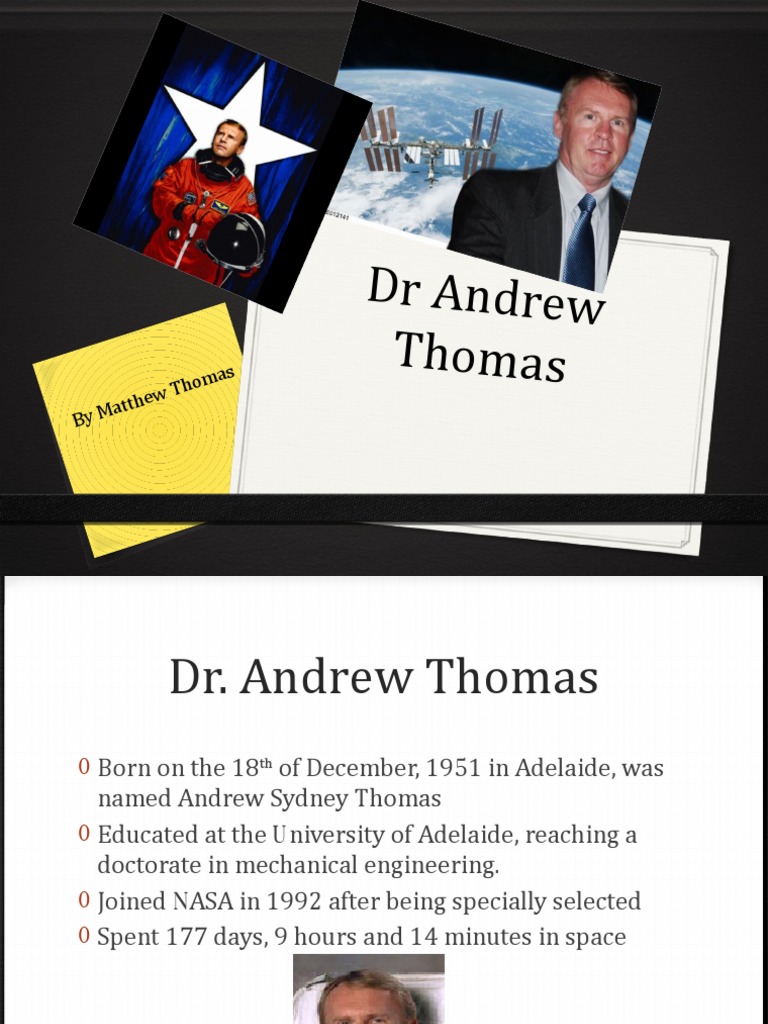 DR Andrew Thomas: Atth Ewt Hom As | PDF | Astronauts | Nasa