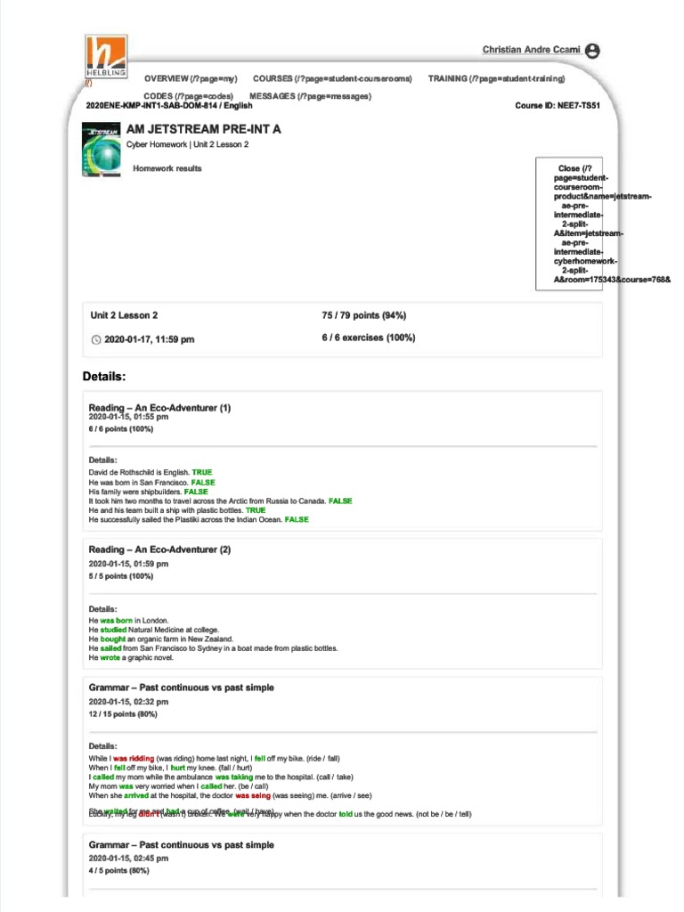 PDF Am Jetstream Pre Int A Details DD | PDF