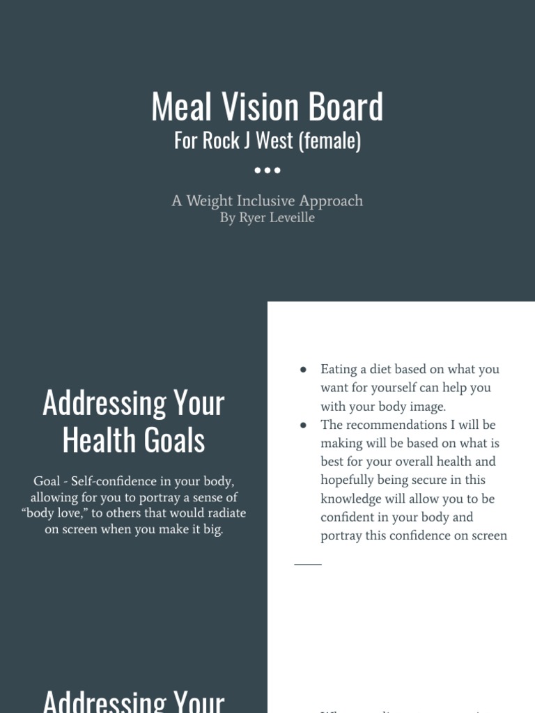 Meal Vision Board 1 | PDF | Egg As Food | Vegetables