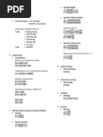 Thermodynamics - Cheat Sheet | PDF