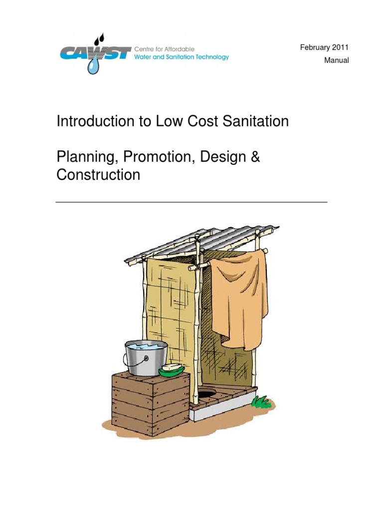 Low Cost Sanitation Manual Guide | PDF | Sanitation | Wash